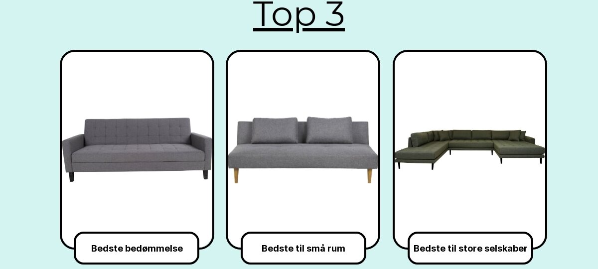 7 Bedste Sofaer - Terapi Hobby